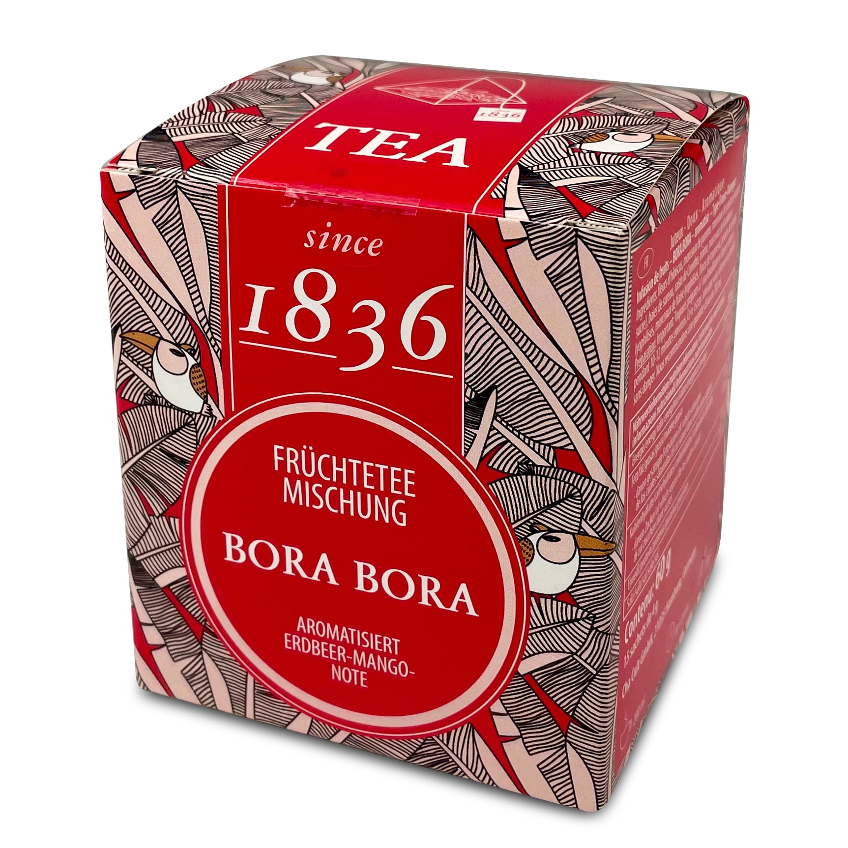 1836 Tea Bora Bora Früchtetee - 15 Teebeutel - Erdbeer-Mango-Geschmack ...