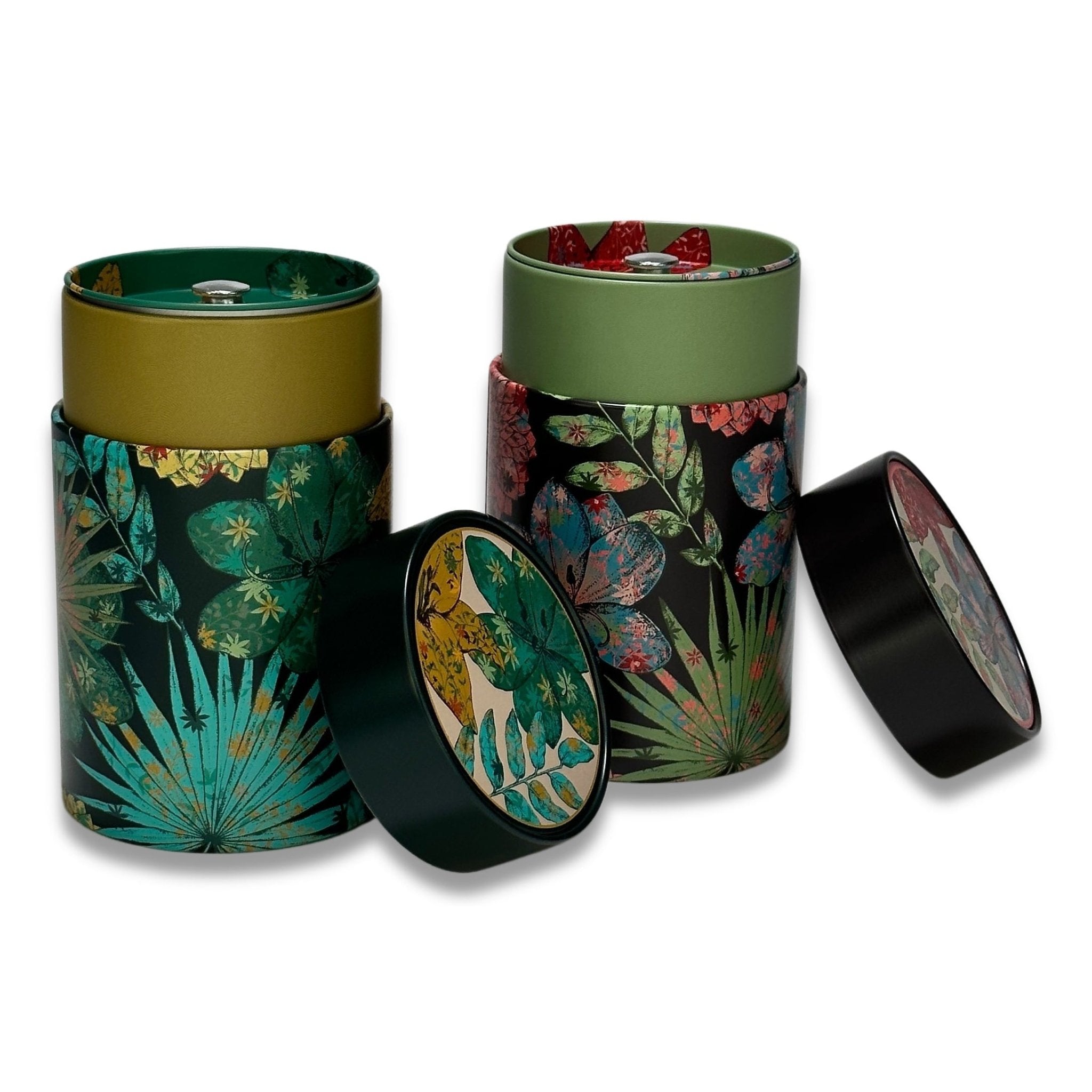 Teedose Rustic Flower 2er Set 150g – Nibelungentee